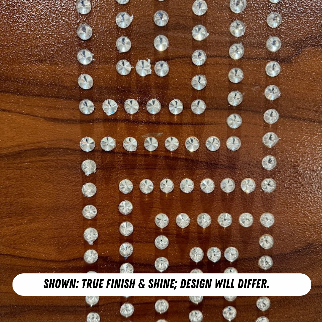 Luminous Crystal Inlay Door - Elegant WPC Doors | Bharat Door Nirman