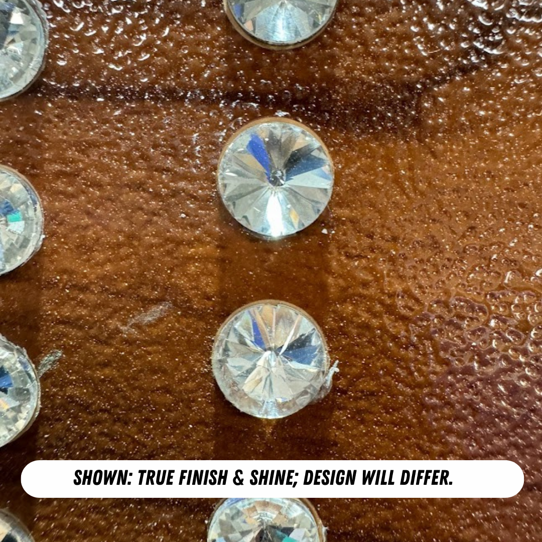 Luminous Crystal Inlay Door - Elegant WPC Doors | Bharat Door Nirman