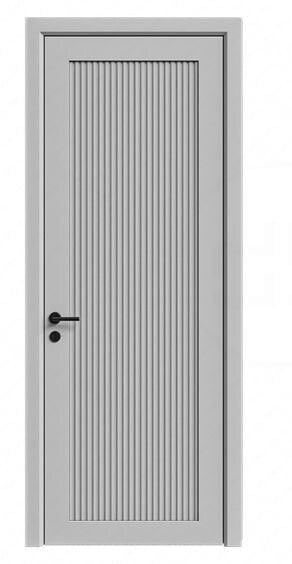 Contemporary HDHMR Fluted Door with Deco Paint Finish - Customizable ...