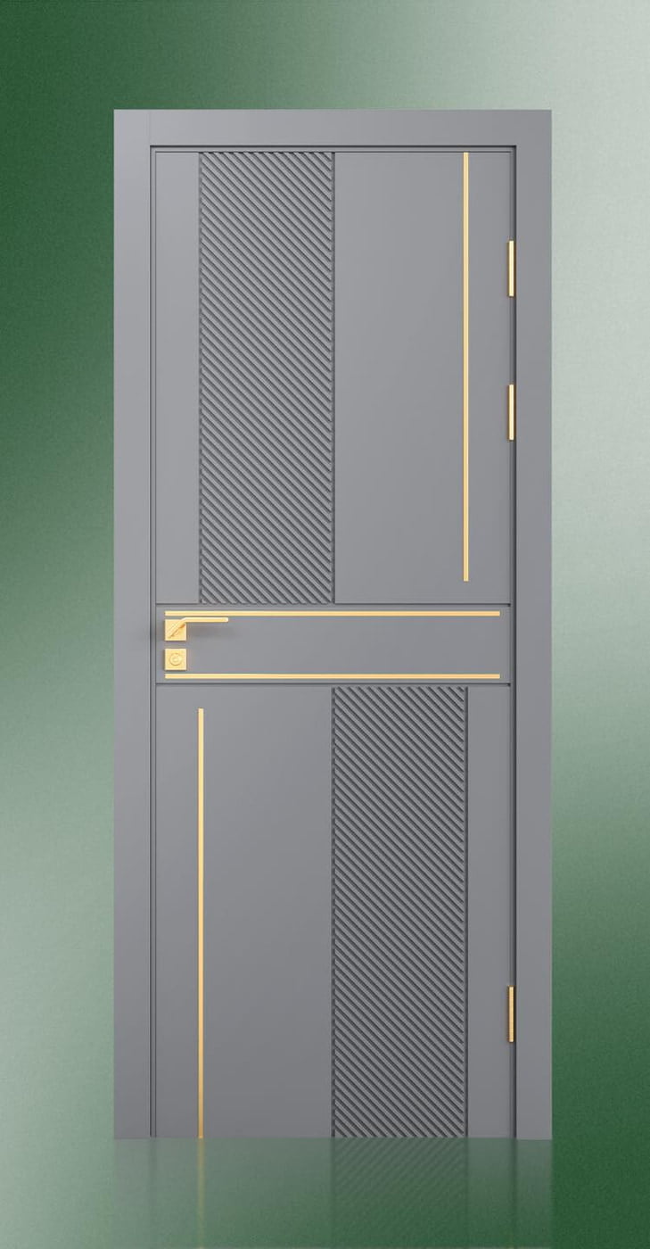 Stylish 2D HDHMR Door with Sleek Deco Paint | Customizable Interior Door