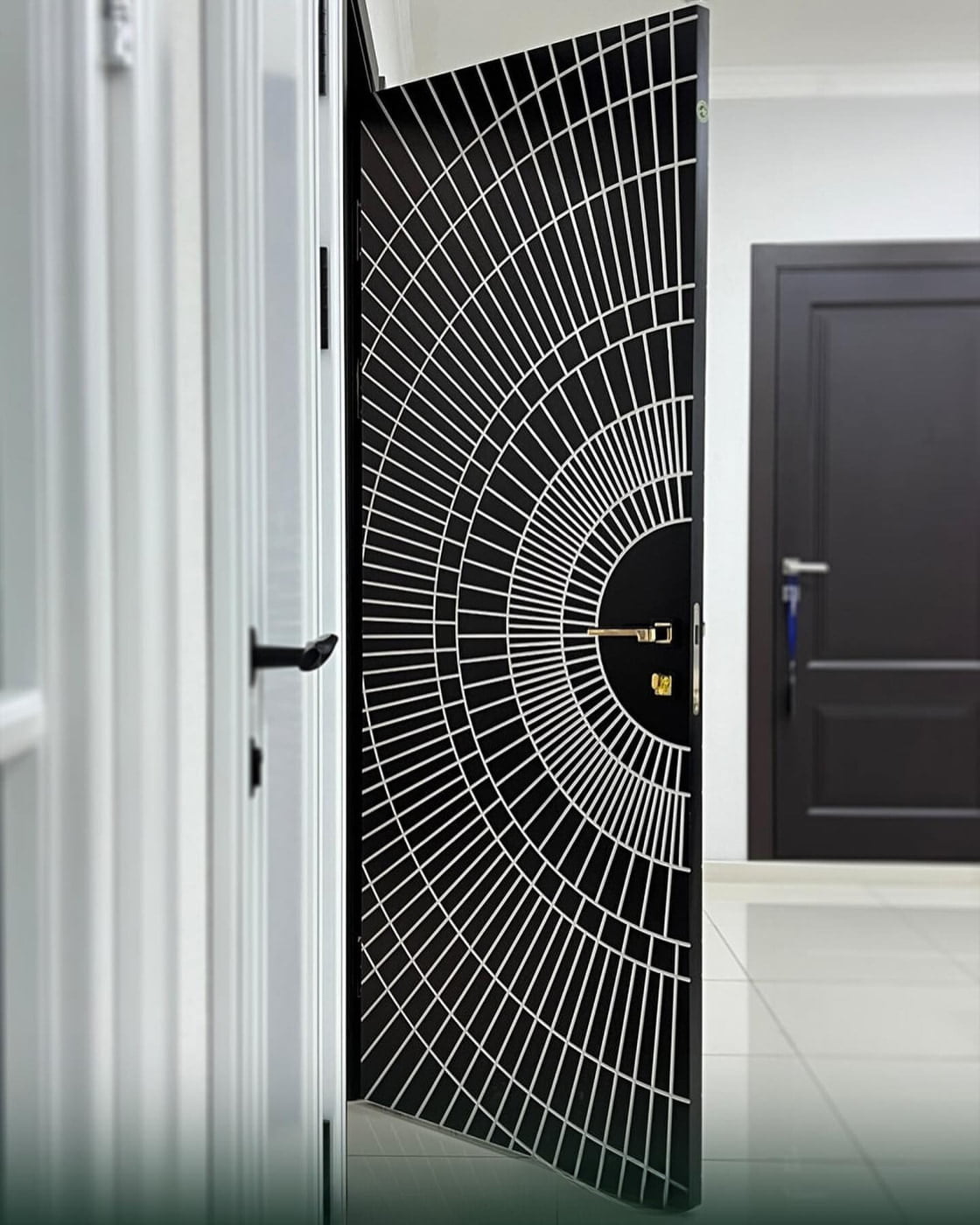 Stunning 2D HDHMR Door with Geometric Deco Paint | Customizable Modern ...