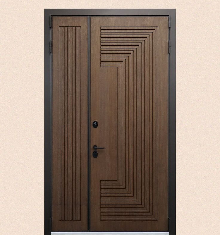 Elegant HDHMR Louvred Double Door with Deco Paint Finish - Customizable ...