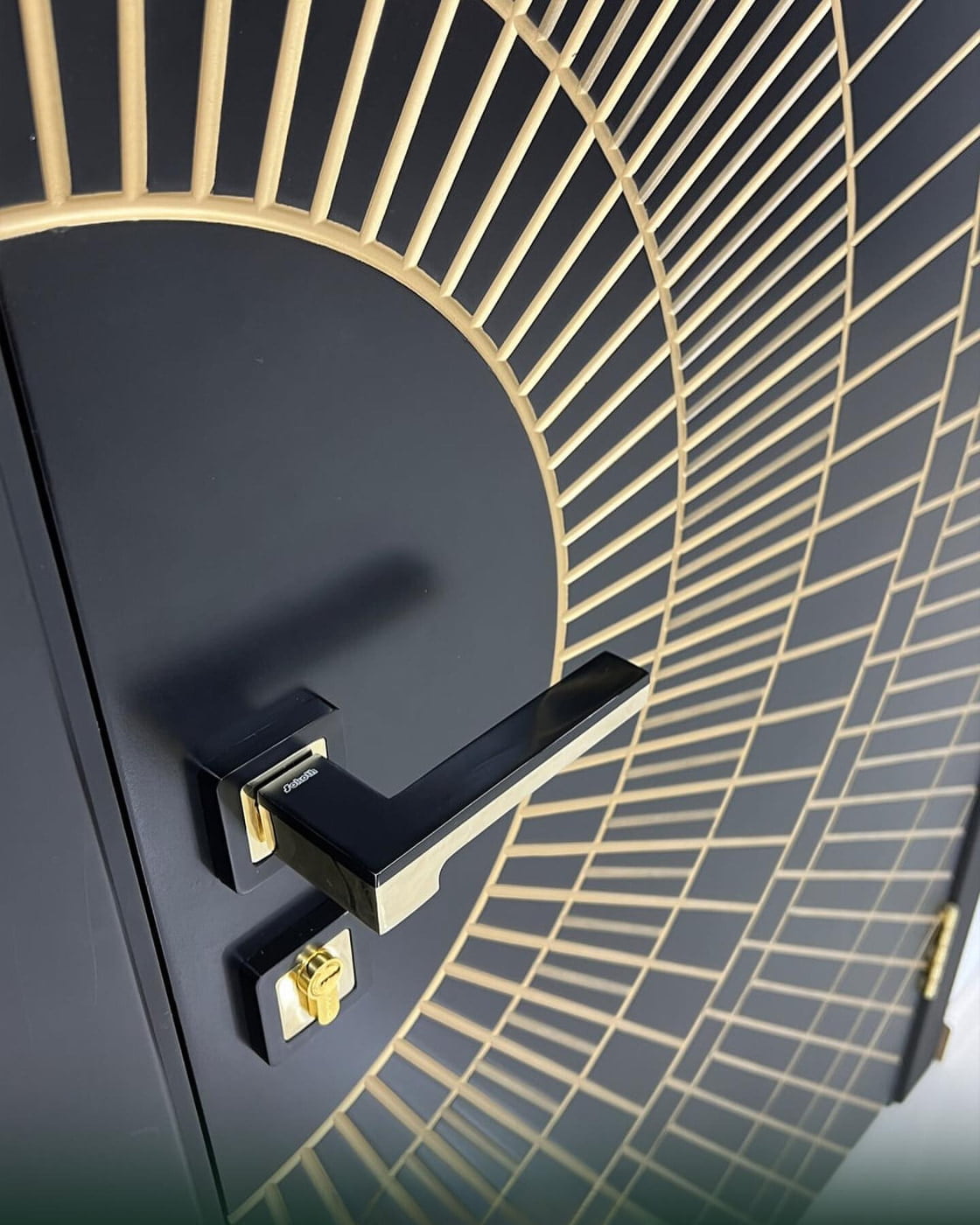 Stunning 2D HDHMR Door with Geometric Deco Paint | Customizable Modern ...