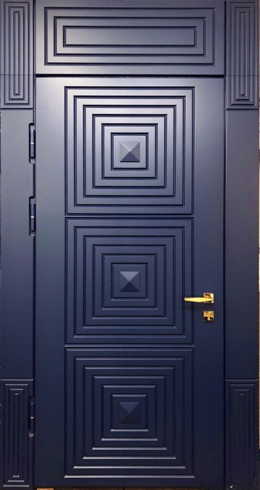 Modern HDHMR Louvred Double Door with Deco Paint Finish - Customizable ...